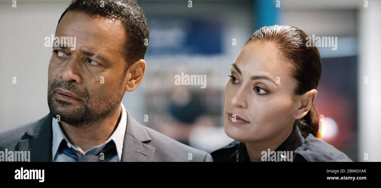 A CLEAR SHOT, from left: Mario Van Peebles, Jessica Meza, 2019 ...