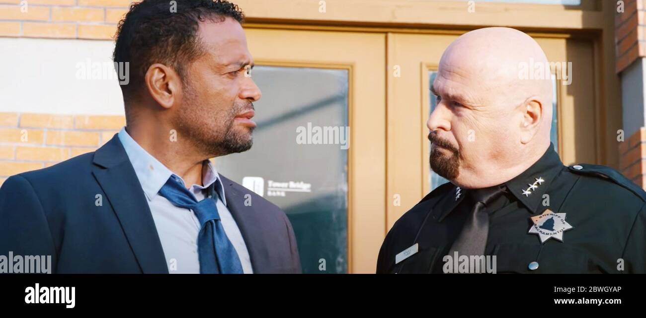 A CLEAR SHOT, from left: Mario Van Peebles, Michael Balin, 2019 ...