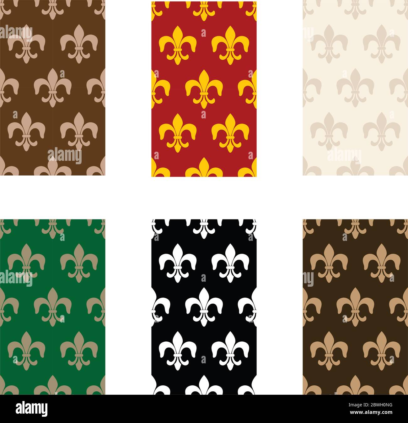 Fleur-de-lis seamless texture, pattern, background. Heraldic lily vector wallpaper Stock Vector ...