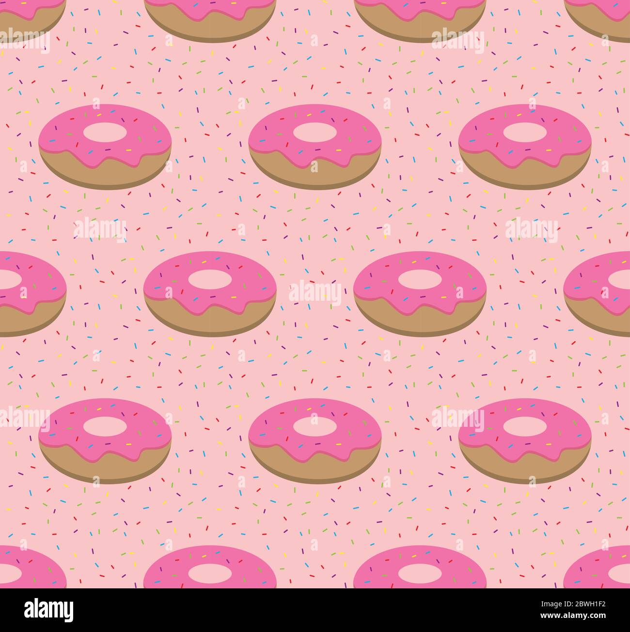 Vector seamless pattern with donuts vector wallpapers, fabric, texture ...