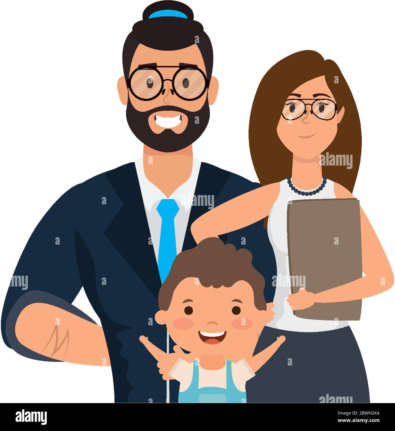 Mother father and son vector design Stock Vector Image & Art - Alamy