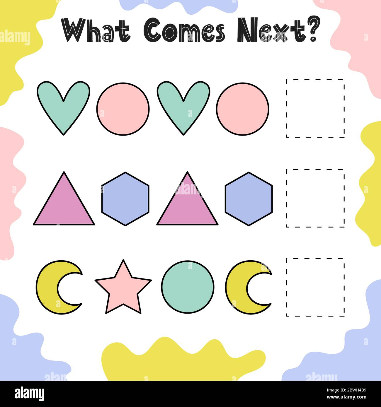 Circle shape for worksheet Stock Vector Images - Alamy