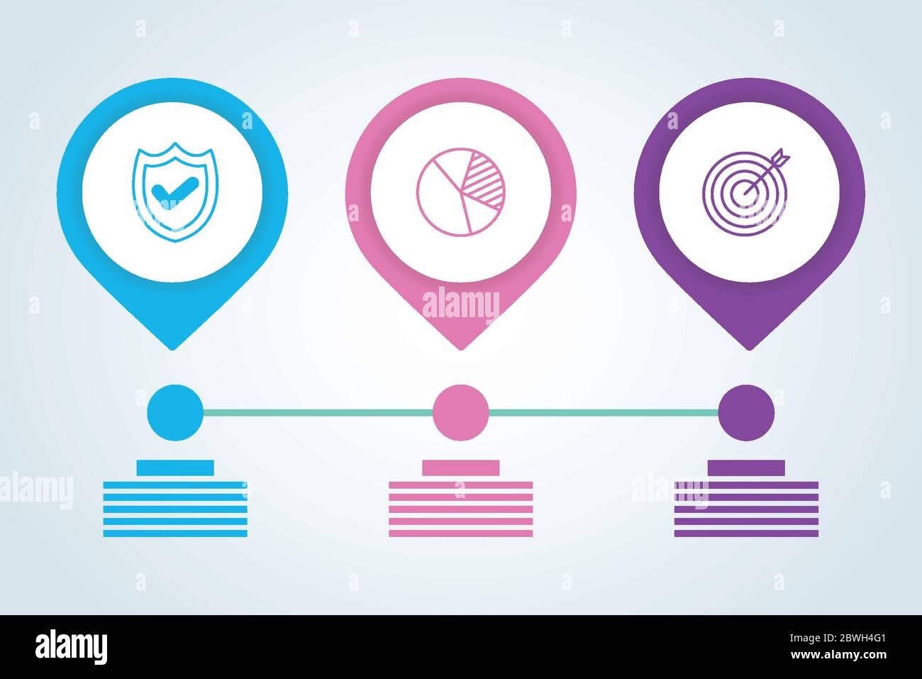 business infographic with pins icons Stock Vector Image & Art - Alamy