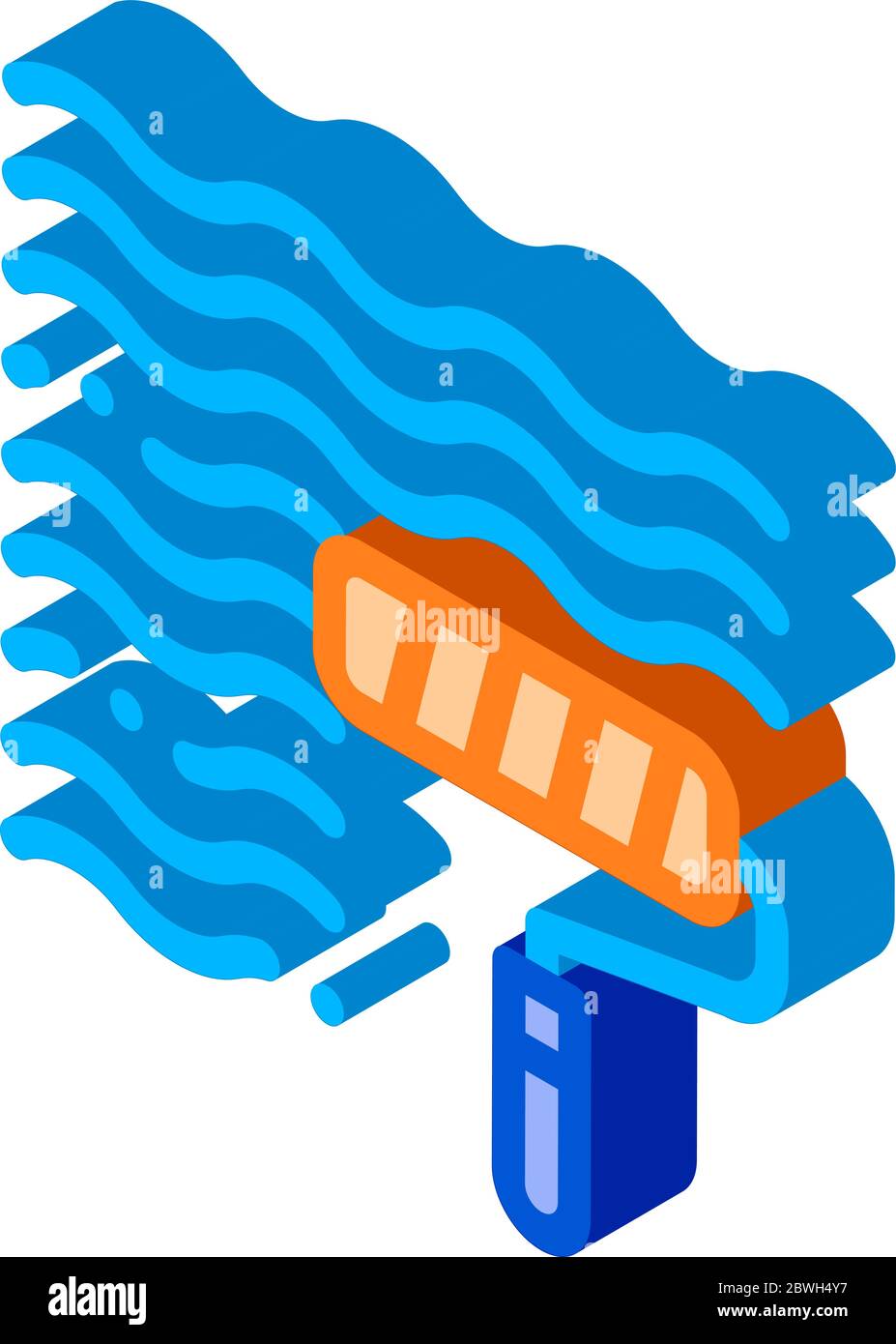 Waterproof Material Wall Paint isometric icon vector illustration Stock ...