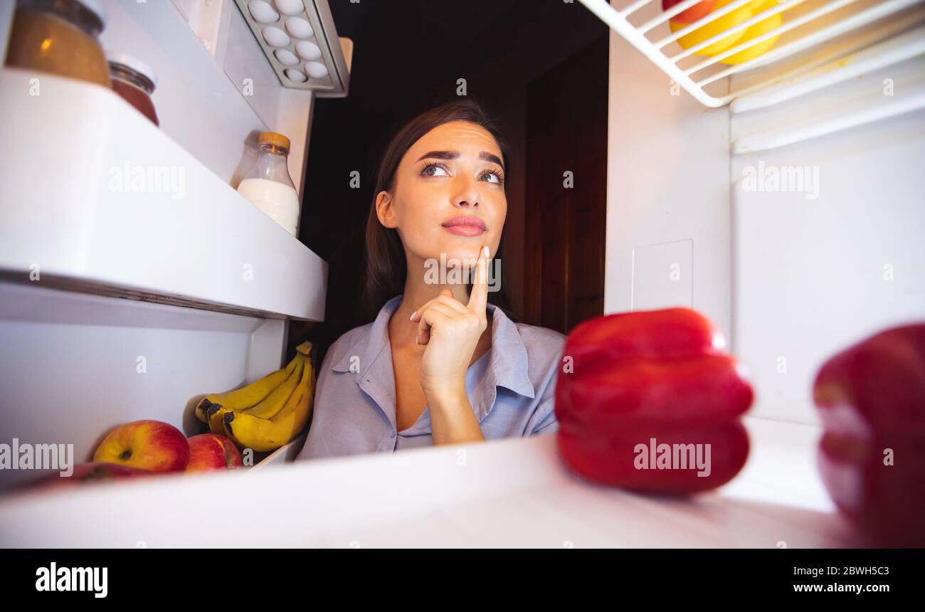 Inside fridge hi-res stock photography and images - Alamy