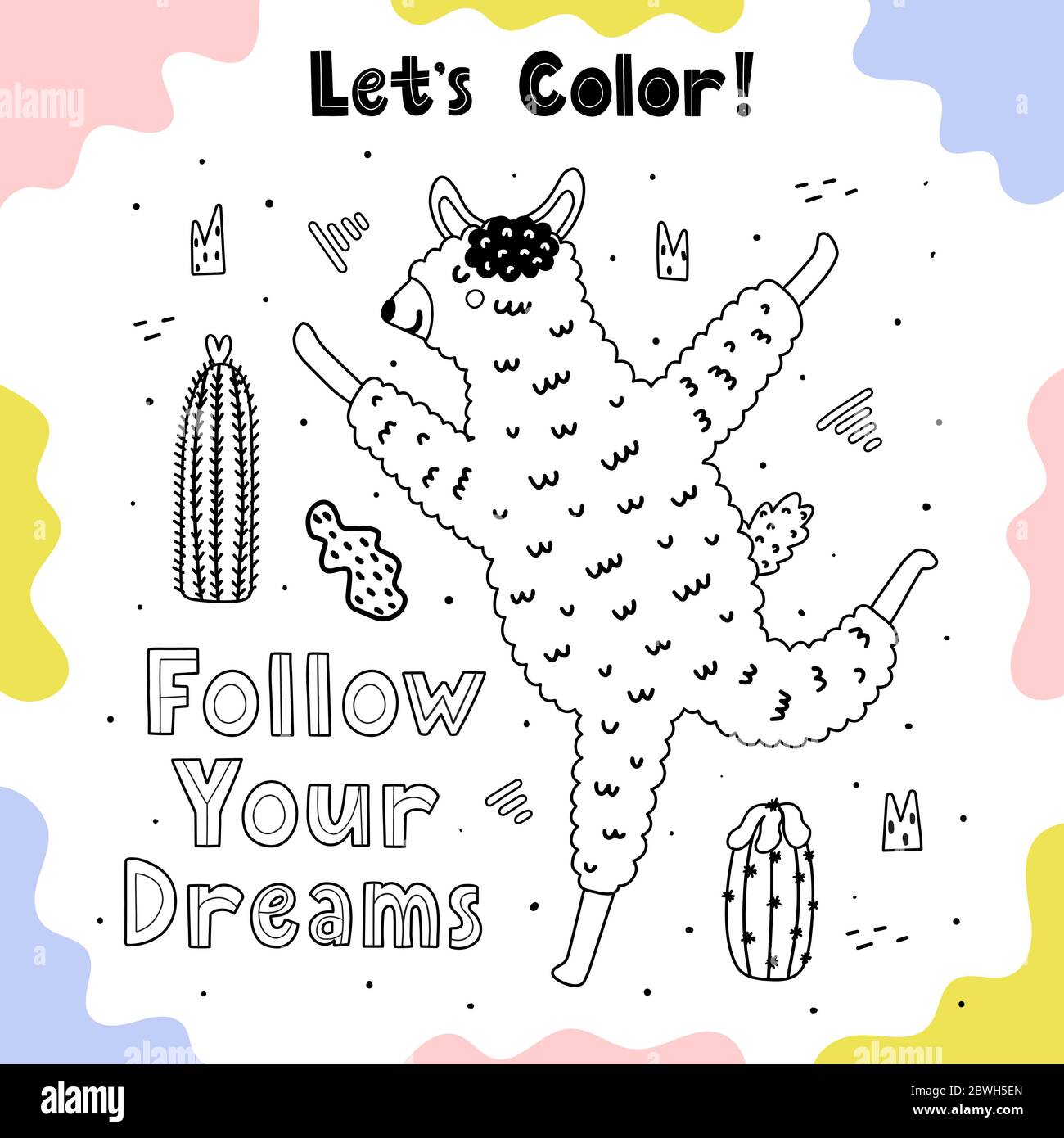Printable coloring sheet hi-res stock photography and images - Alamy