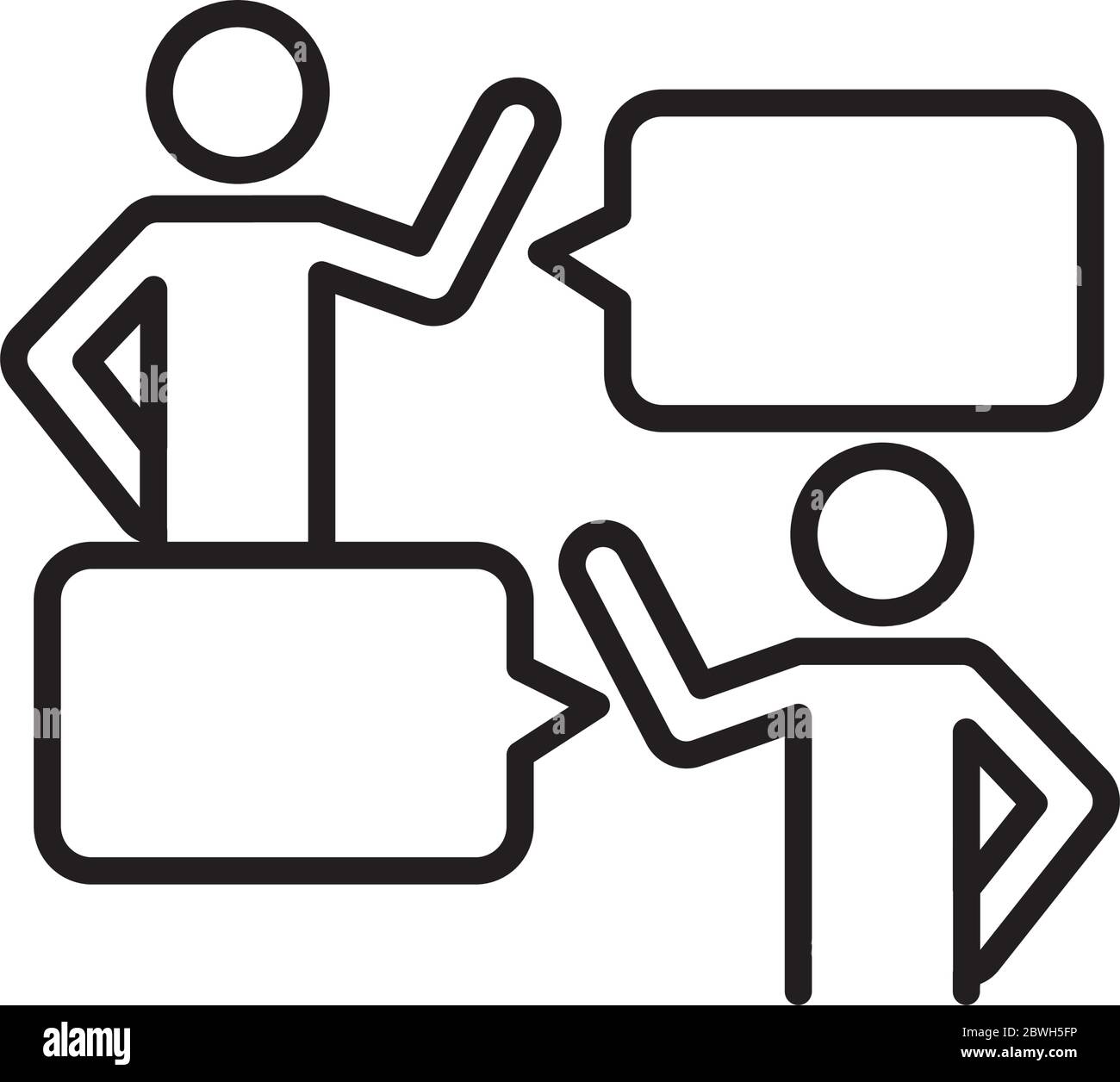 People Talking Pictogram High Resolution Stock Photography and Images ...