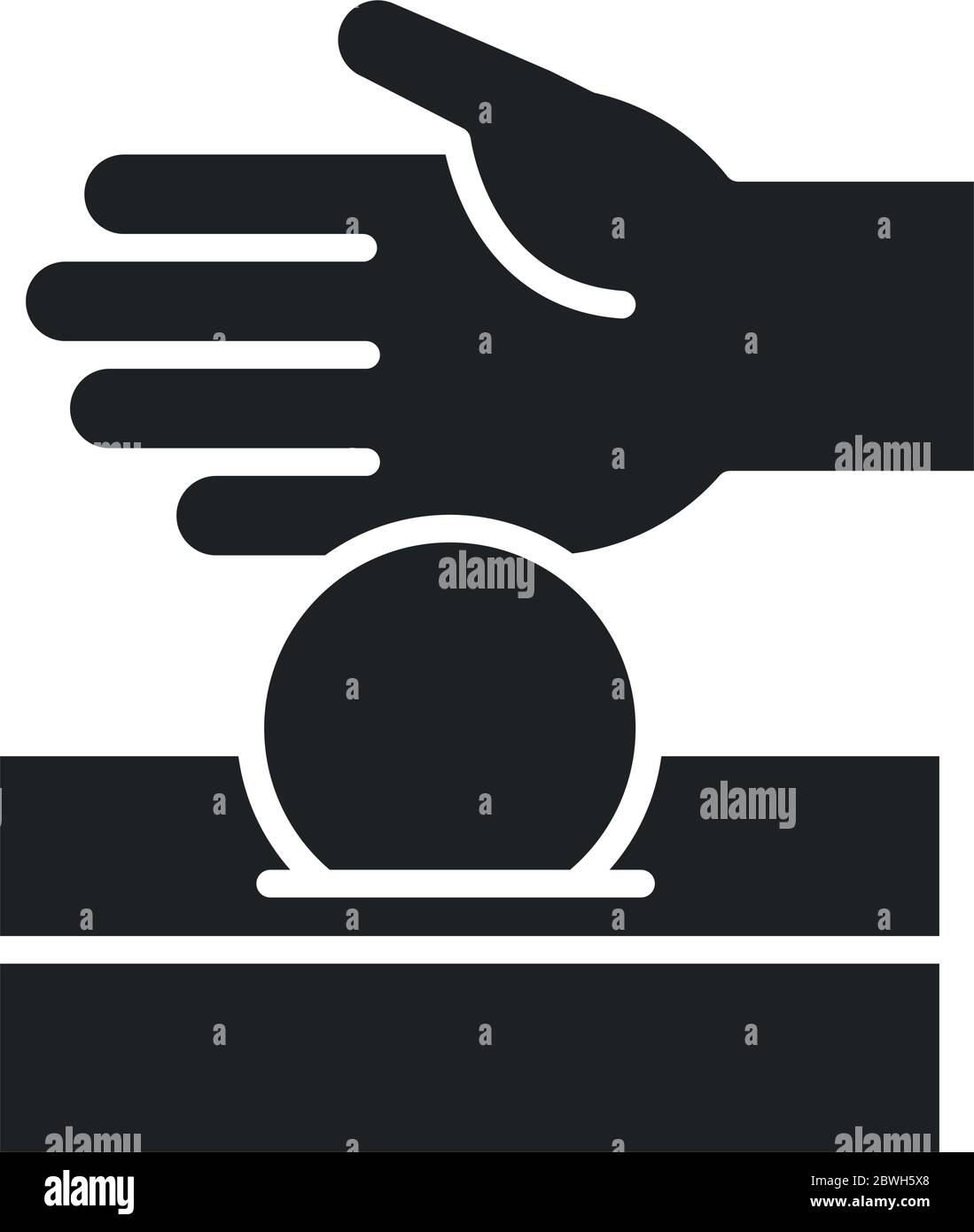 donation charity volunteer help social hand giving coin money in box ...