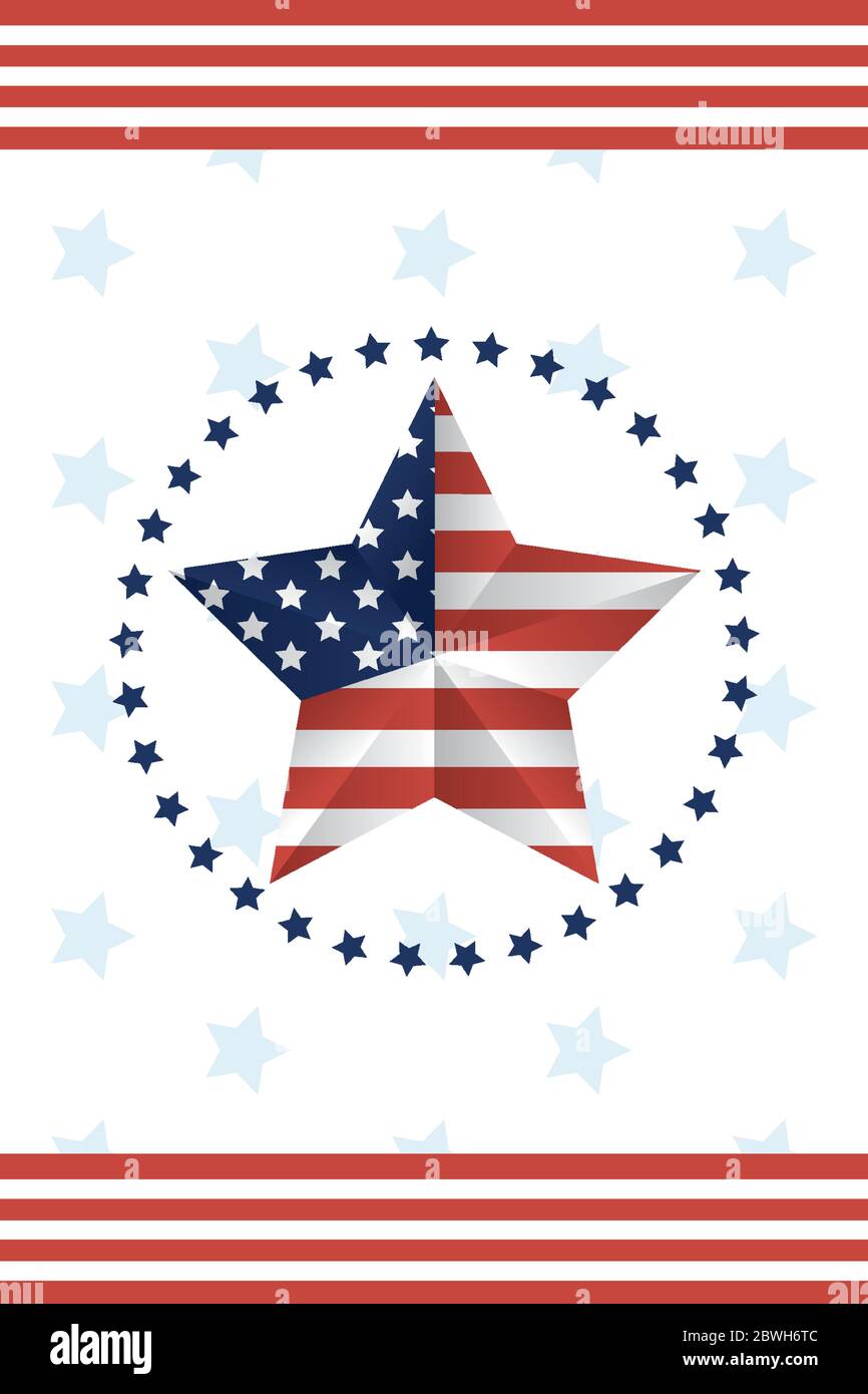 Usa flag star vector design Stock Vector Image & Art - Alamy