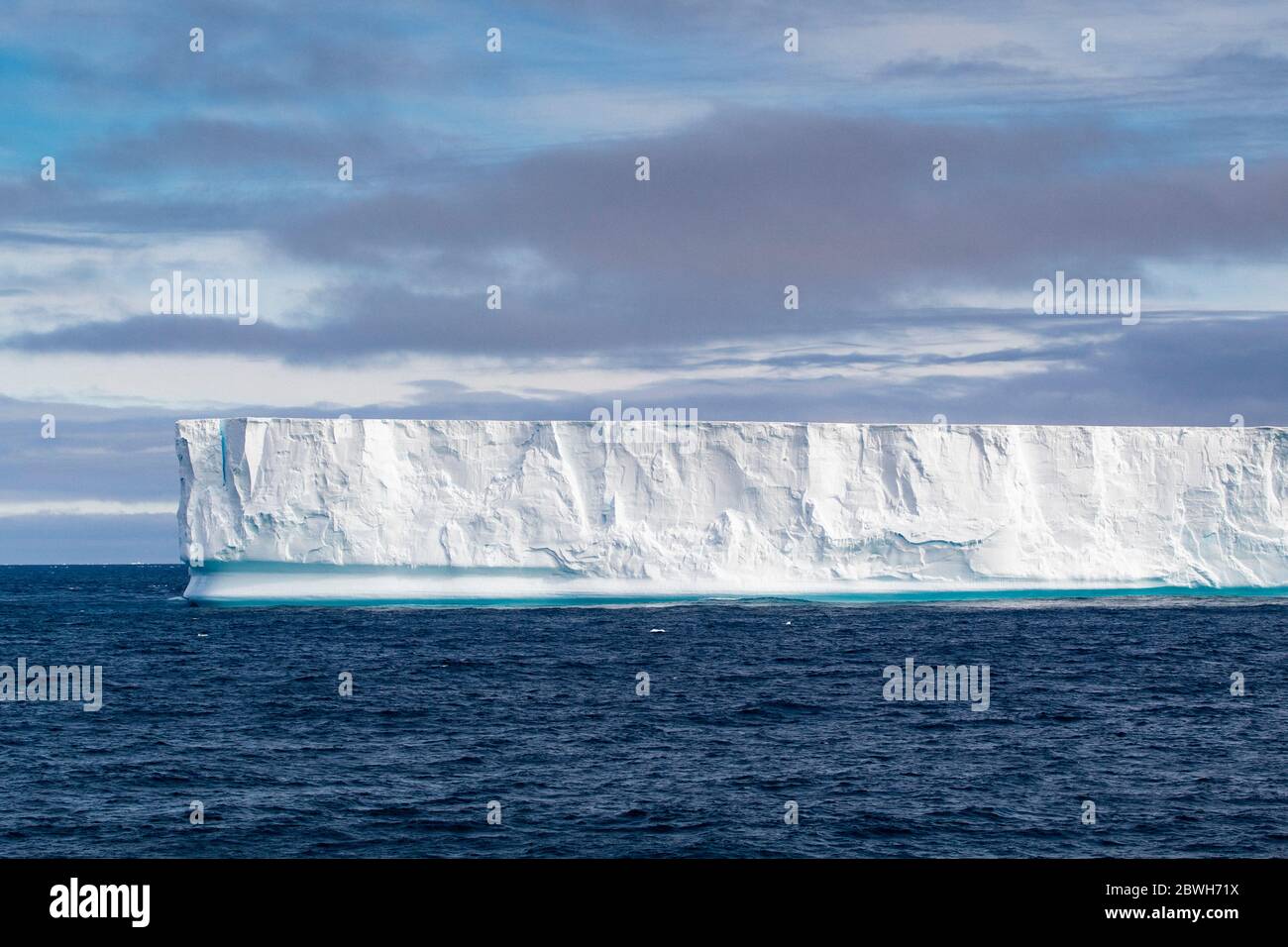 large tabular iceberg, near Joinville Island, Antarctic Peninsula ...