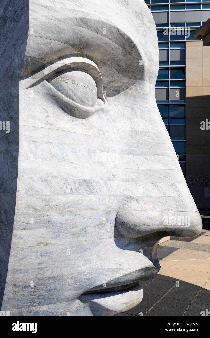 East 2 West Point Source sculpture by Larry Kirland,Wellington E. Webb ...