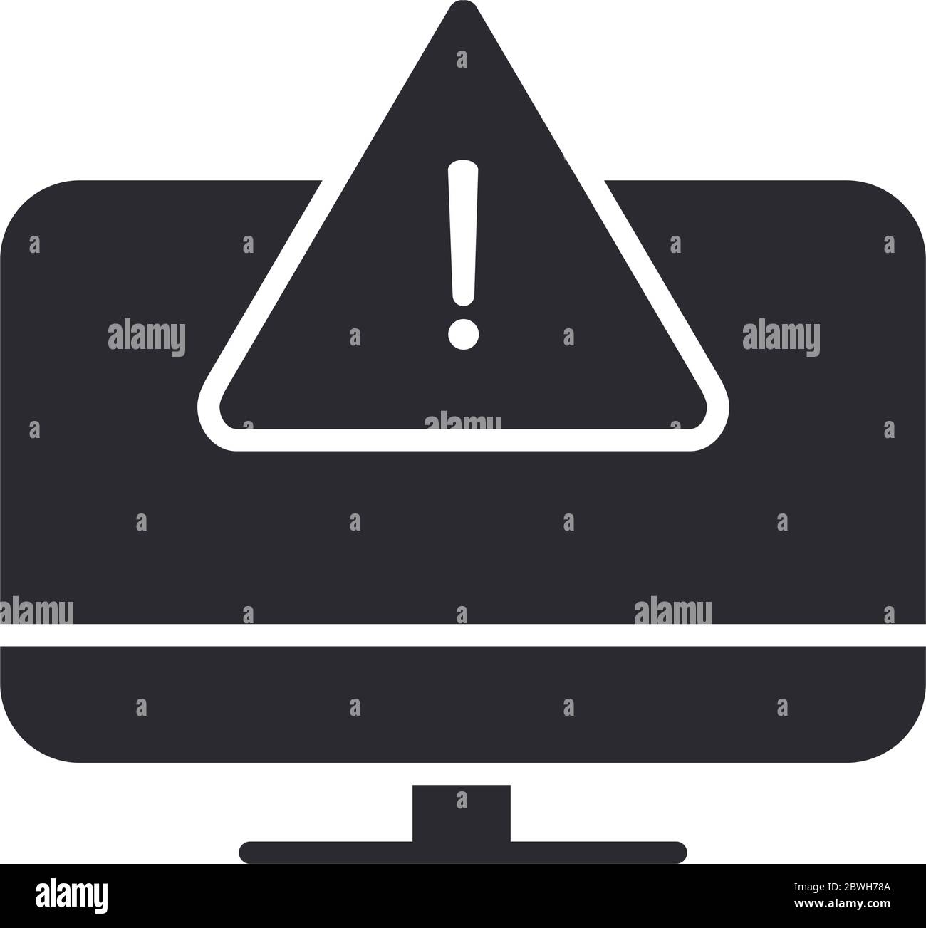 alert icon, computer warning error symbol, attention danger exclamation ...