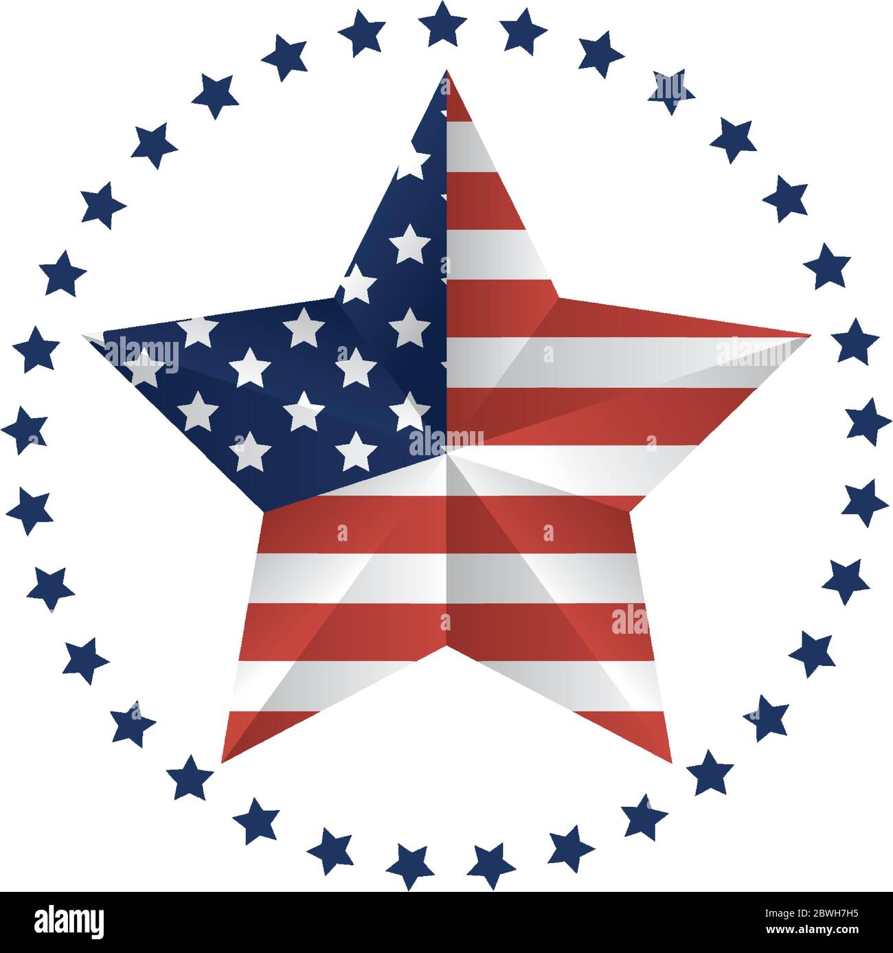 Usa flag star vector design Stock Vector Image & Art - Alamy
