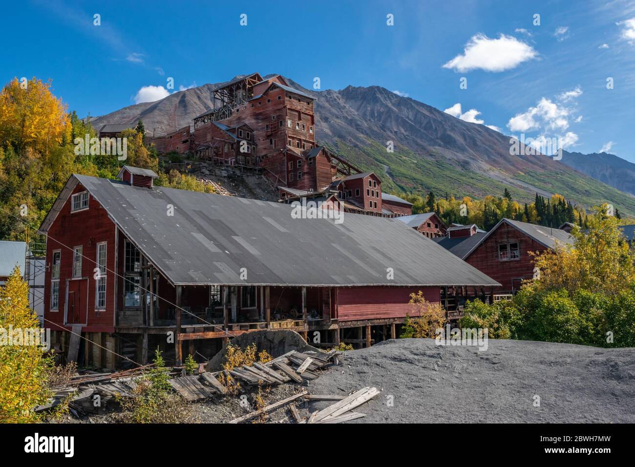 Histotical Kennecott mining town, Alaska, USA Stock Photo - Alamy