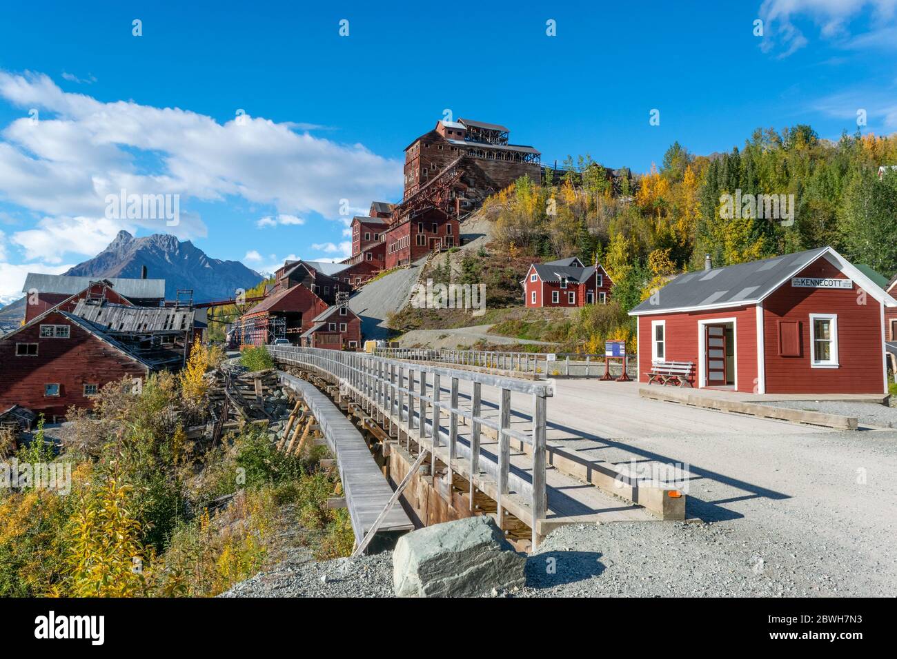 Histotical Kennecott mining town, Alaska, USA Stock Photo - Alamy
