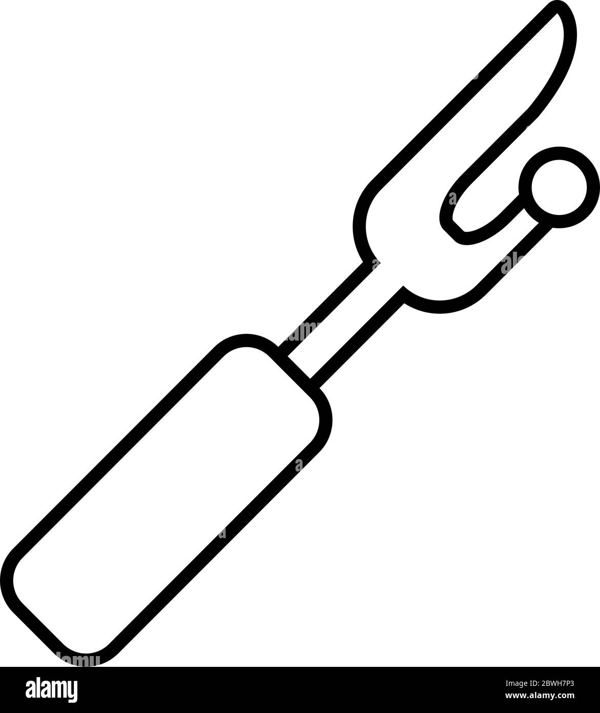 seam ripper icon over white background, line style, vector illustration ...