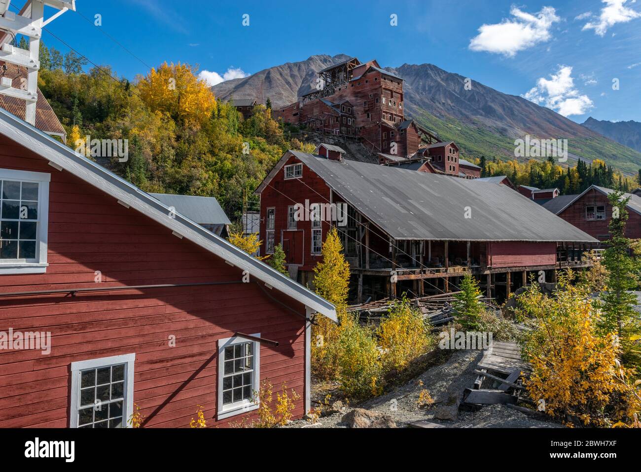 Histotical Kennecott mining town, Alaska, USA Stock Photo - Alamy
