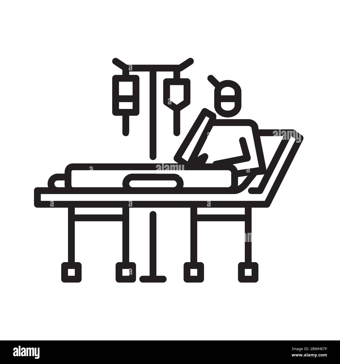 Patient awaiting Stock Vector Images - Alamy