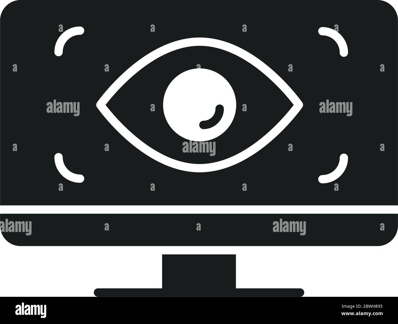 Computer vision surveillance Stock Vector Images - Alamy