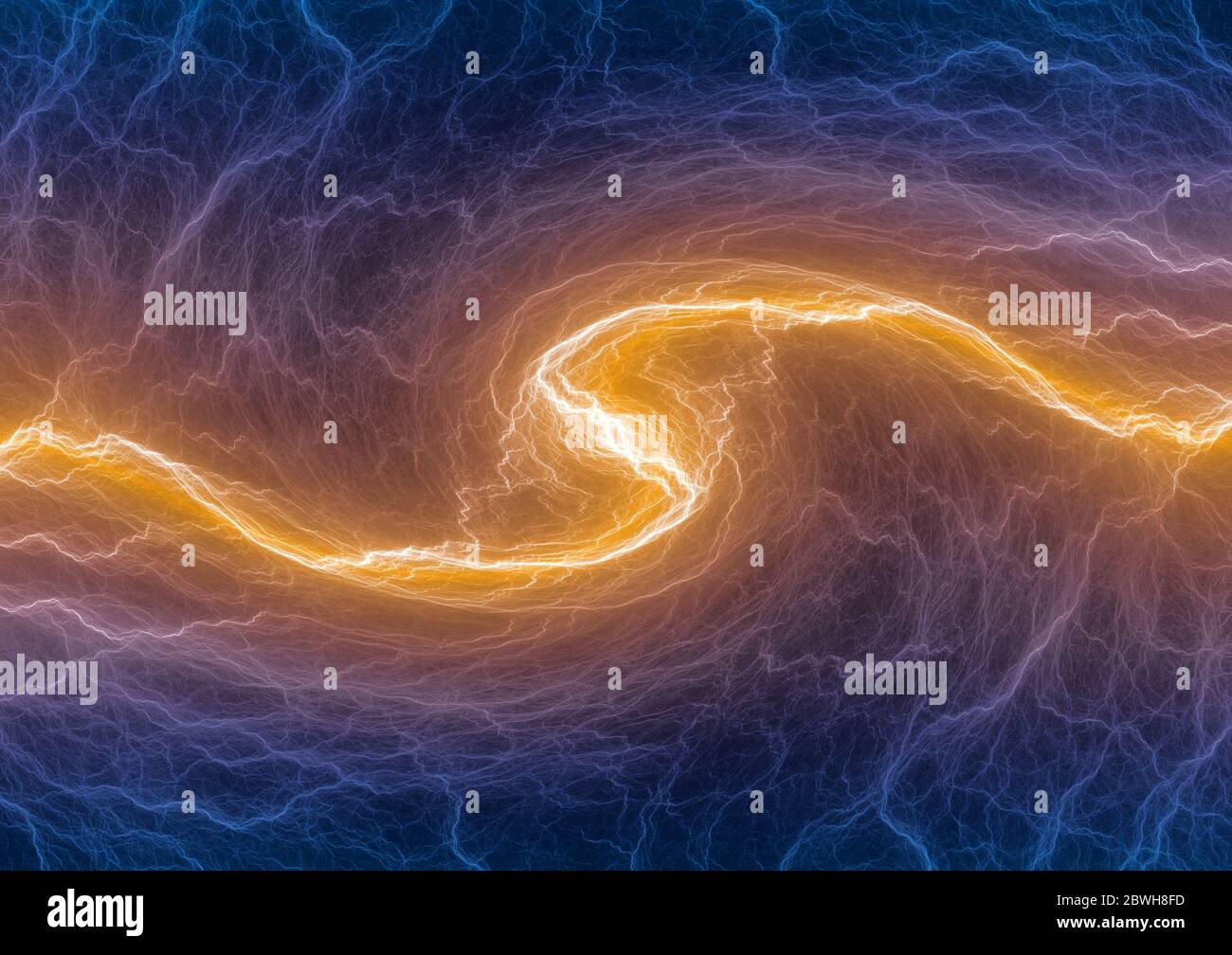 Fire and ice lightning, abstract electrical background Stock Photo - Alamy