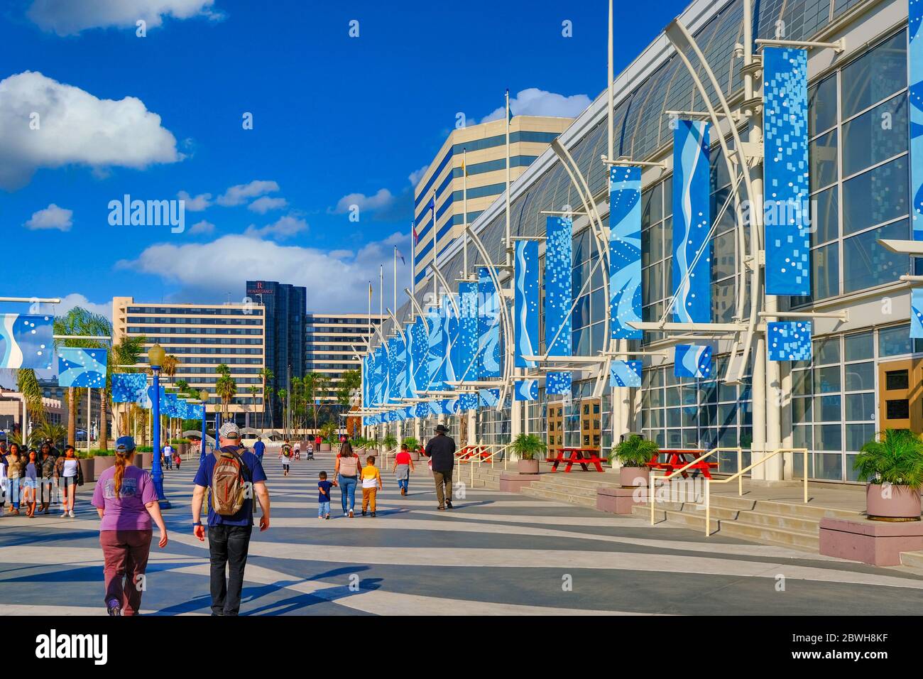 Promenade by Convention Center Stock Photo - Alamy
