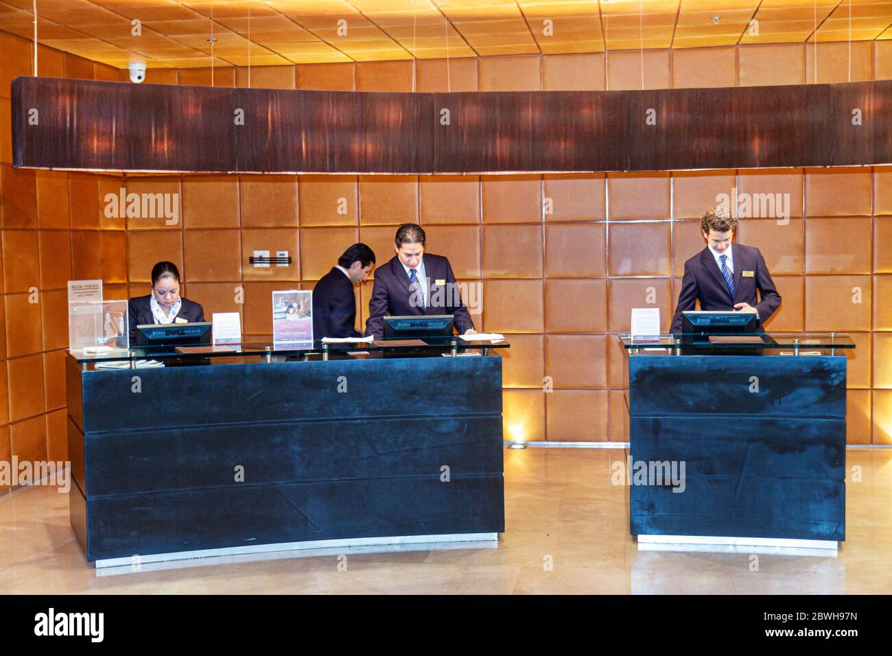 Clerk agent worker hospitality hi-res stock photography and images - Alamy