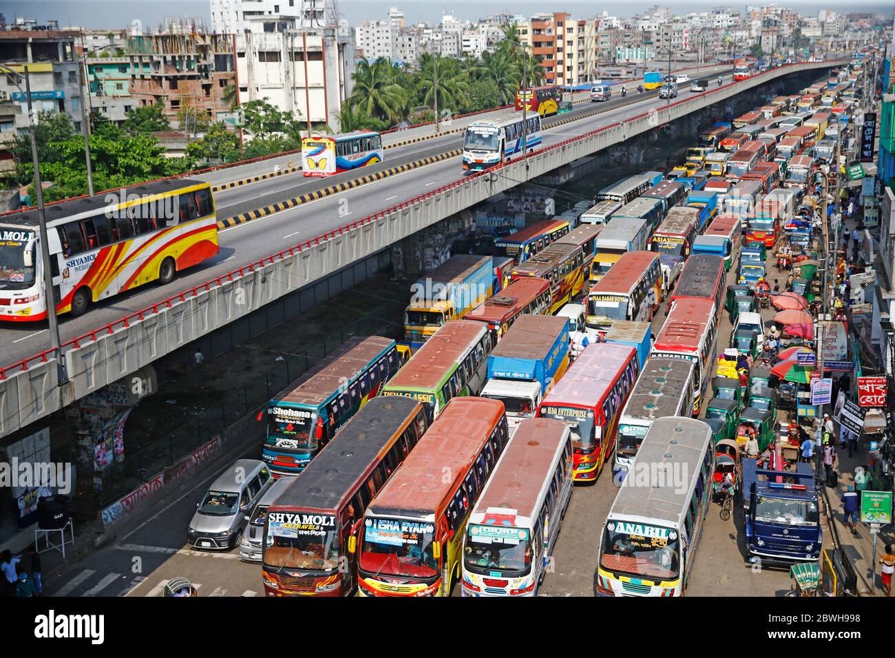 Jatrabari flyover hi-res stock photography and images - Alamy