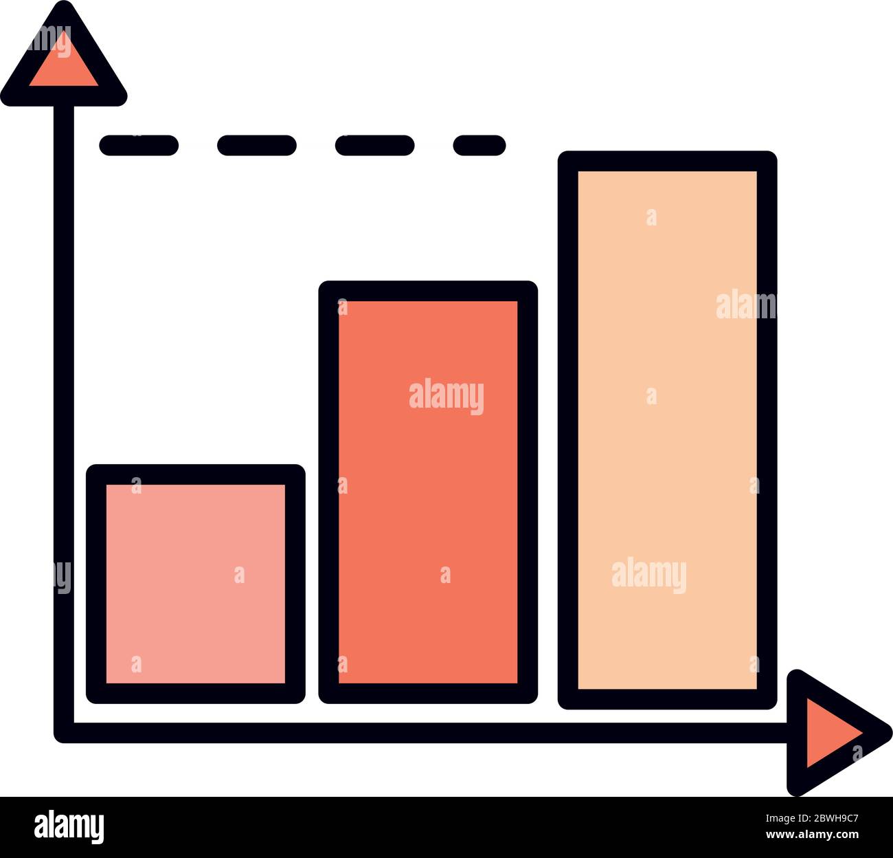 math education school science chart statistics line and fill style icon ...