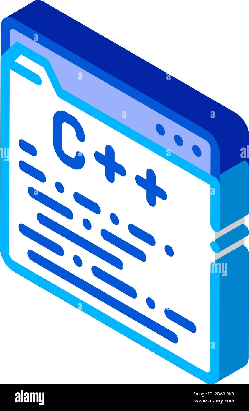 Coding Development Language isometric icon vector illustration Stock ...