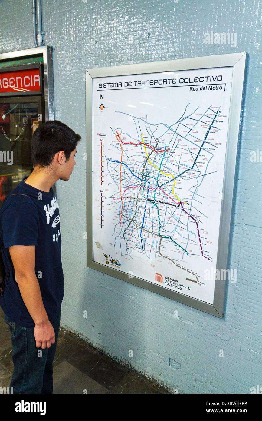 Mexico city subway map hi-res stock photography and images - Alamy