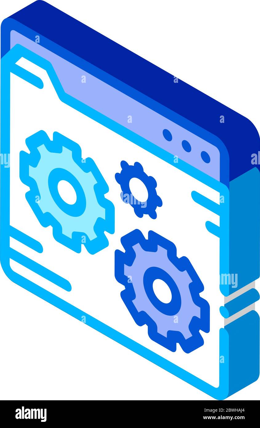 Fixing File Coding System Isometric Icon Vector Illustration Stock Vector Image And Art Alamy