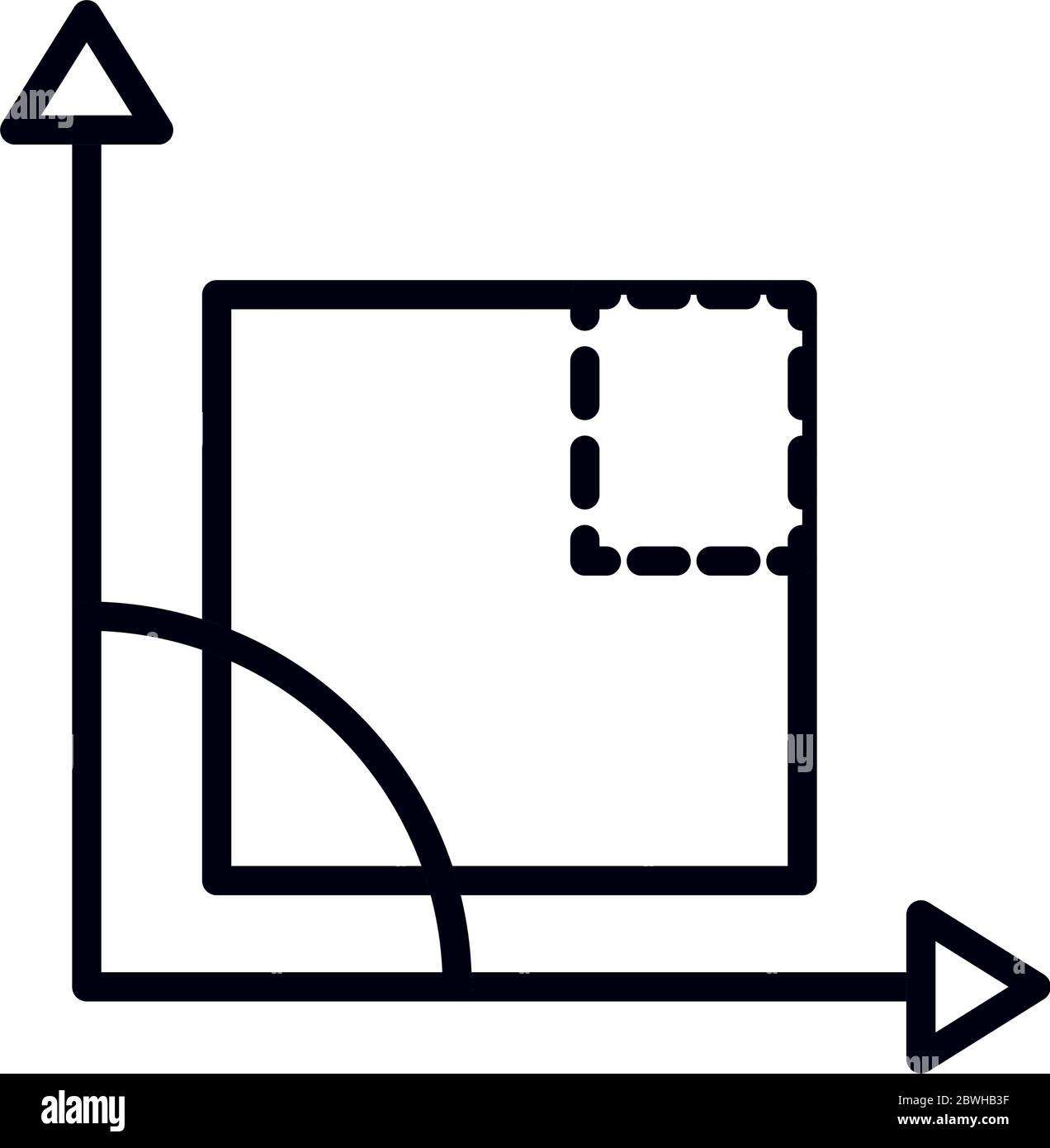 math education school science angle square line and style icon vector ...