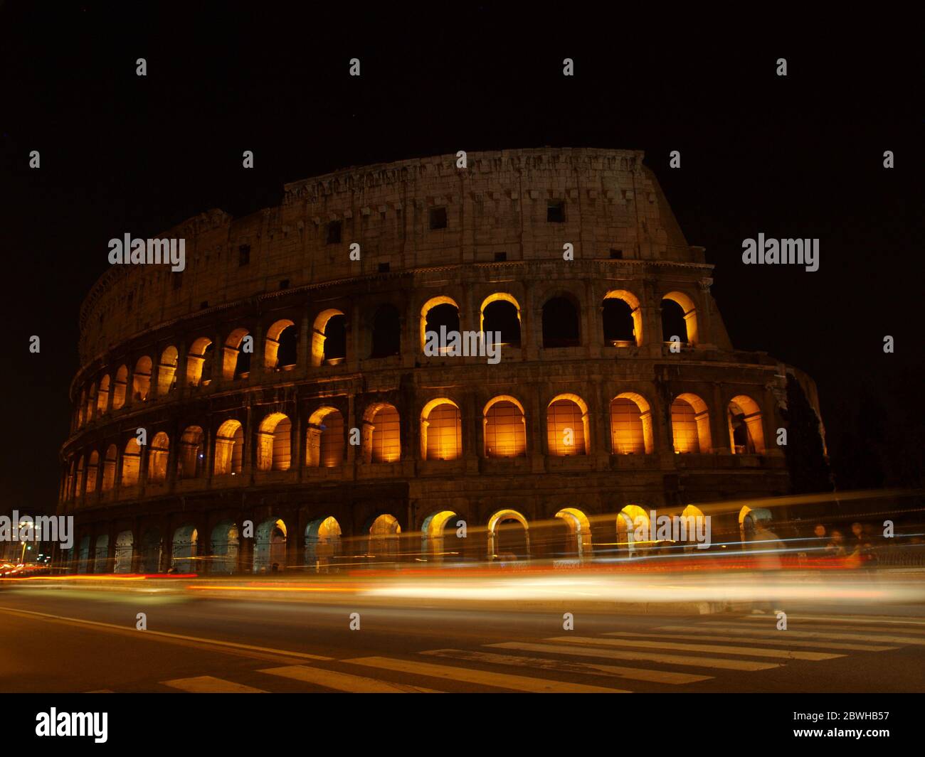 Colosseum illuminated at night hi-res stock photography and images - Alamy