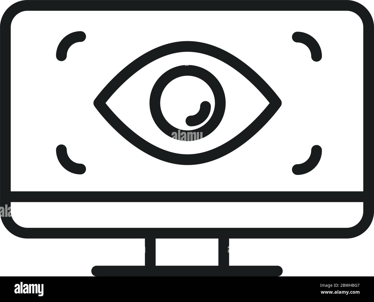 Computer vision surveillance Stock Vector Images - Alamy