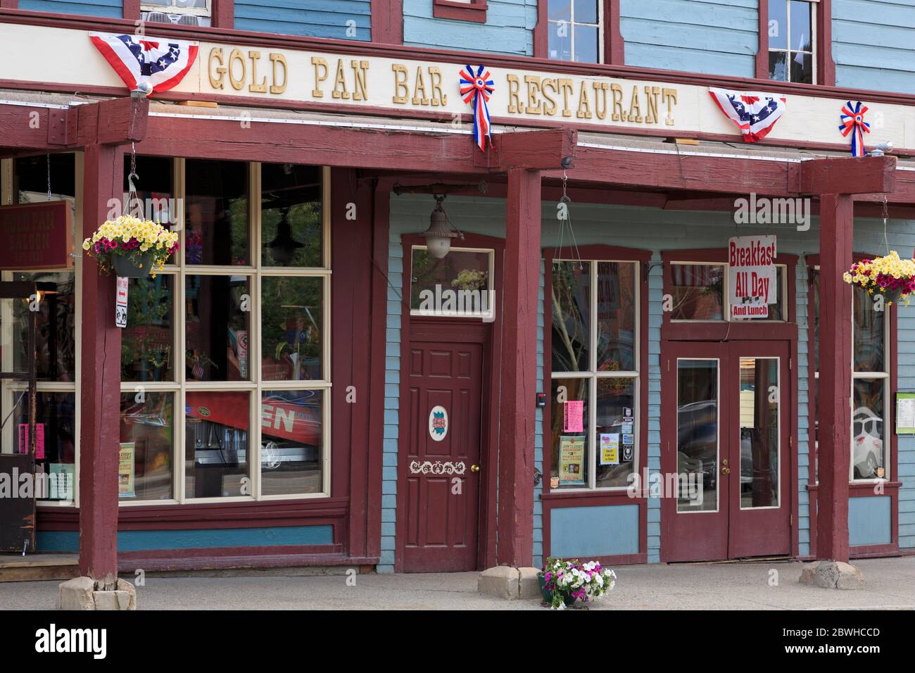 Gold Pan Bar & Restaurant,Breckenridge,Colorado,USA Stock Photo - Alamy