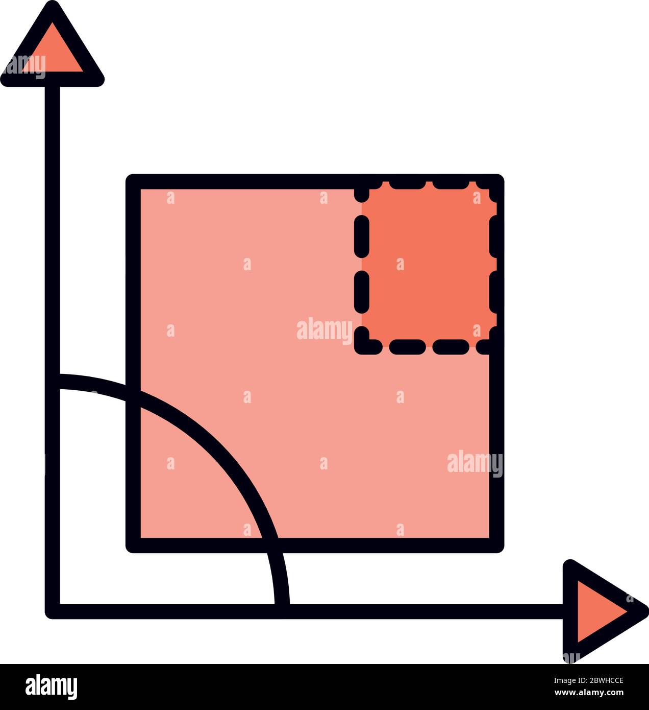 math education school science angle square line and fill style icon ...