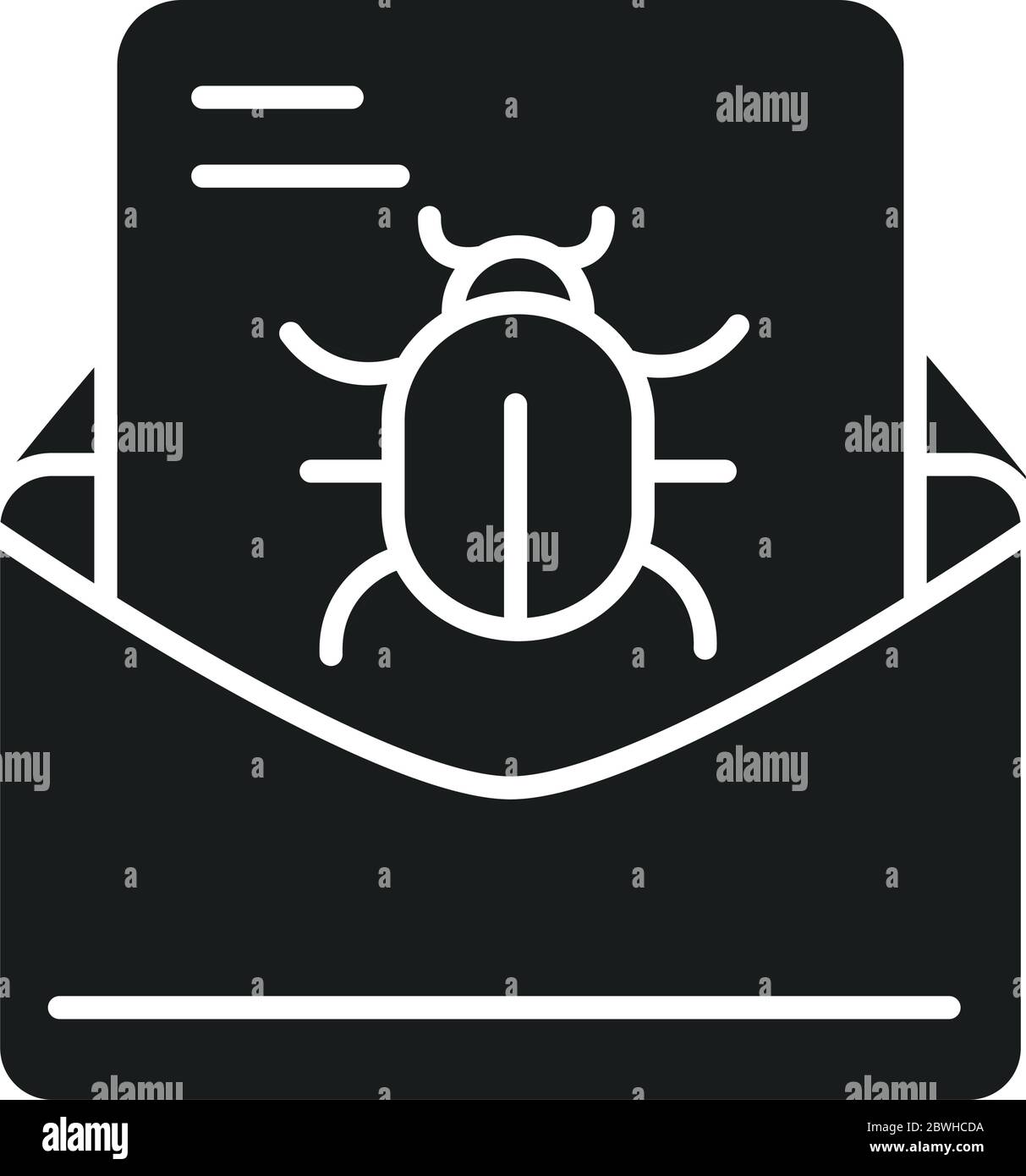 cyber security and information or network protection infected email ...