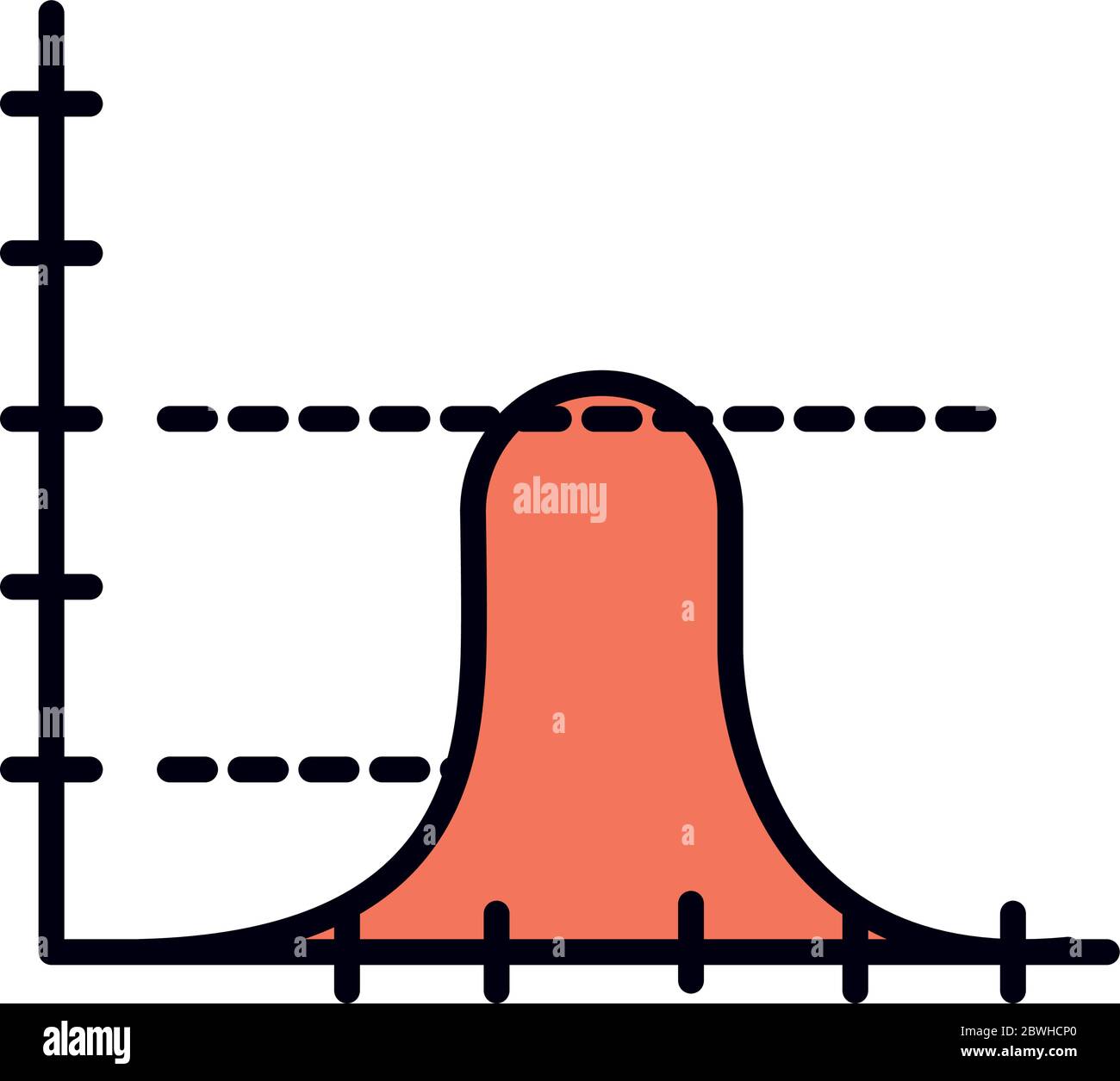 math education school science analysis graph line and fill style icon ...