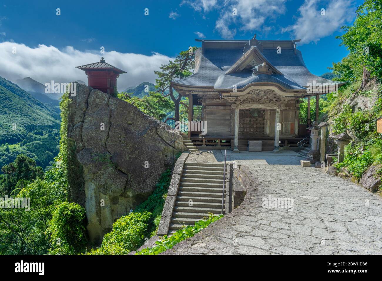 Yama-dera temple, Yamadera, Japan Stock Photo - Alamy