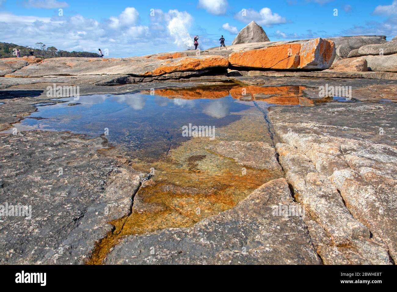 The blowhole at Bicheno Stock Photo - Alamy