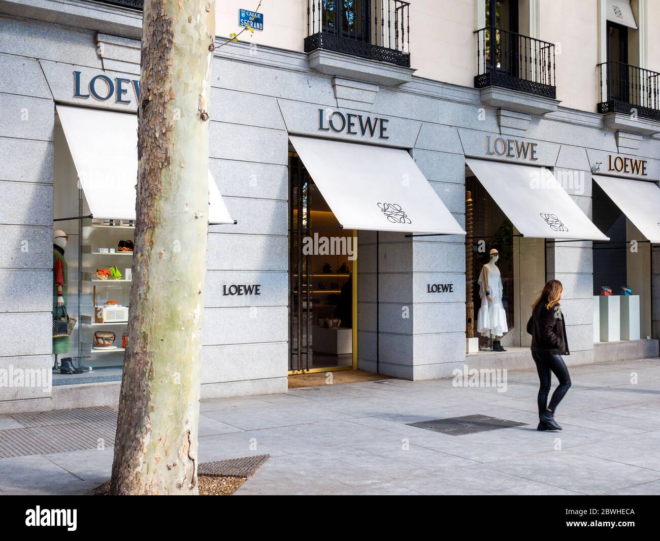 La Milla de Oro (calle Serrano). Madrid. España Stock Photo - Alamy