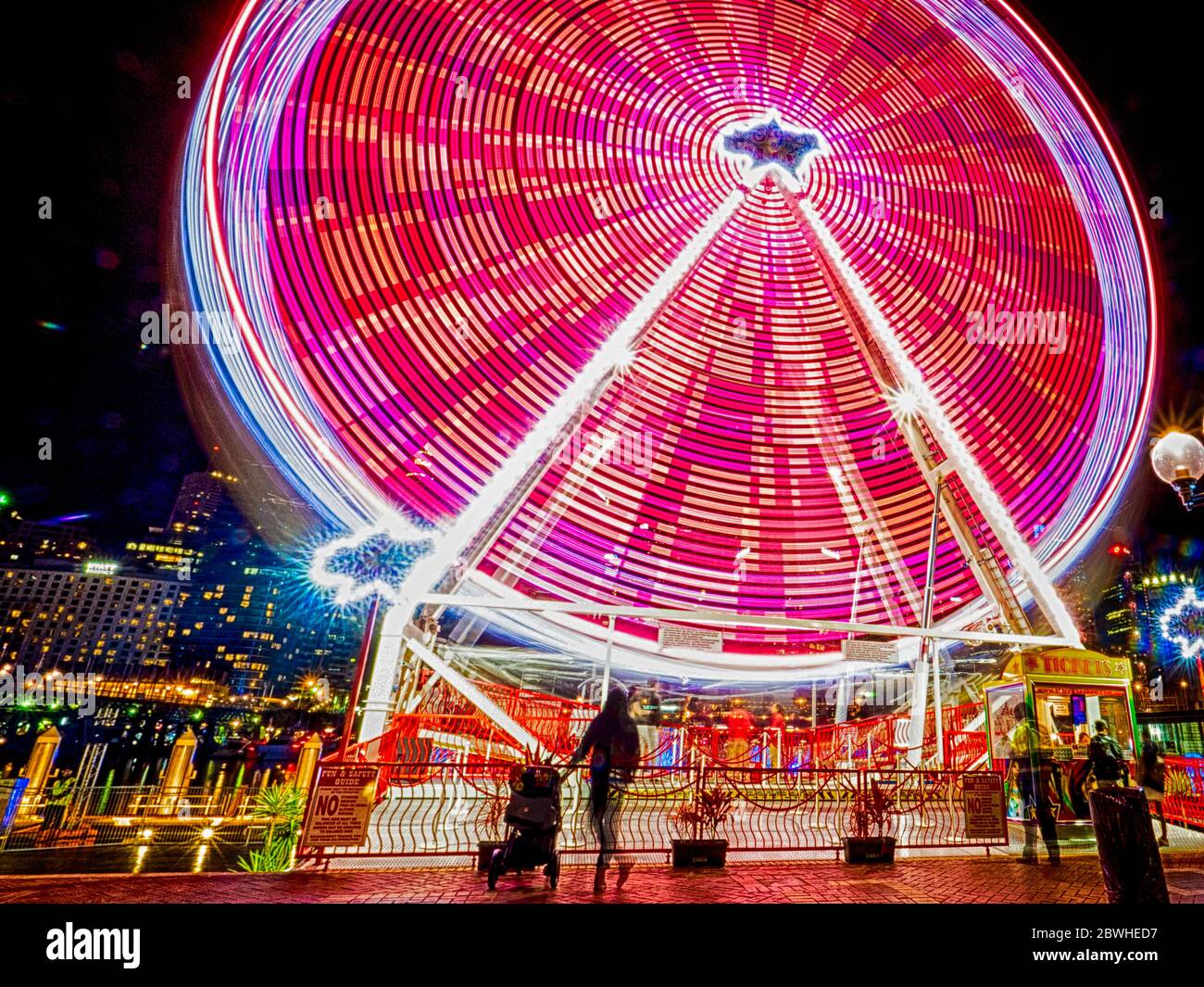 Ferris Wheel in Darling Harbour, Sydney Stock Photo - Alamy