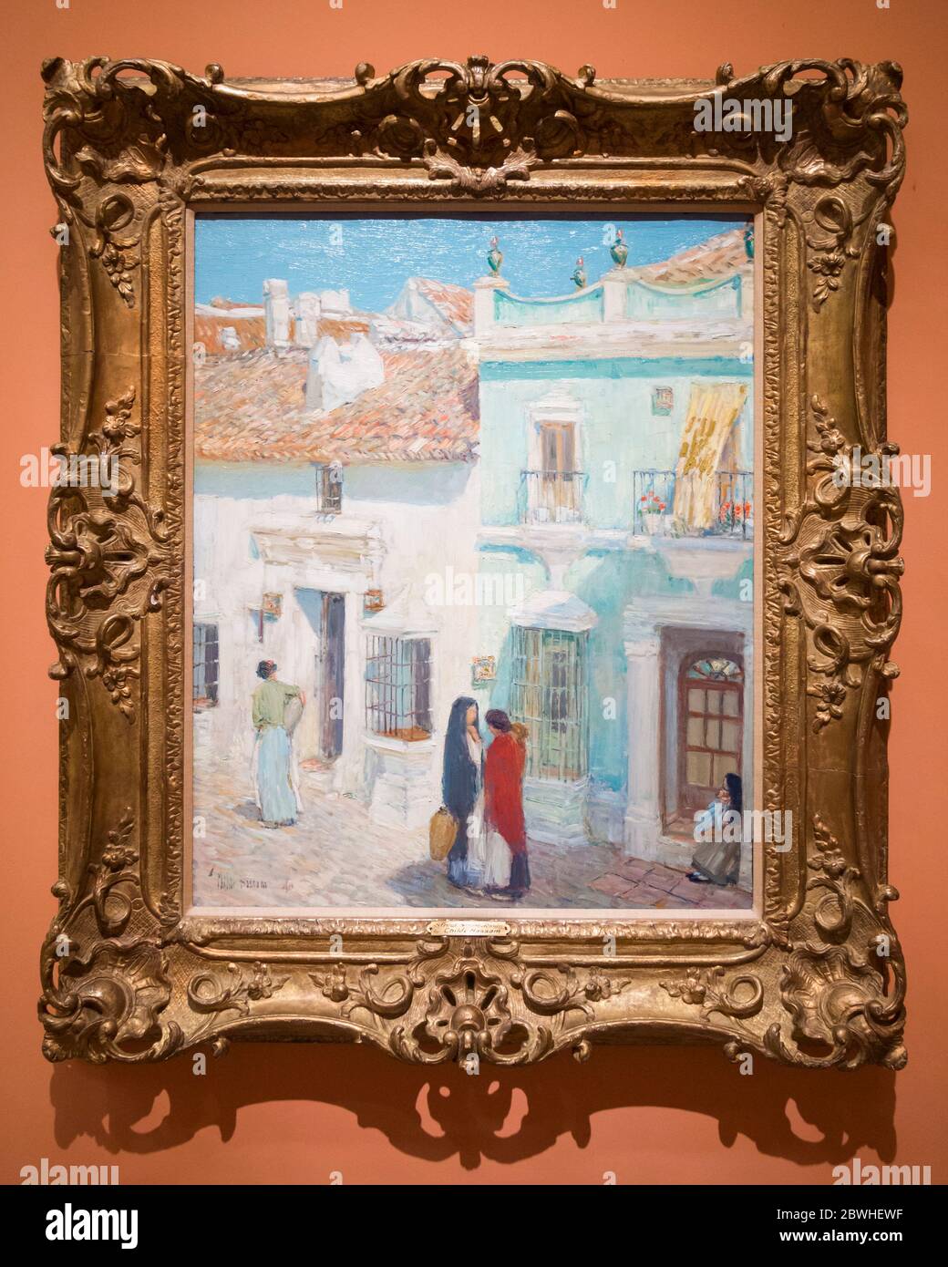 Plaza de la Merced, Ronda. Childe Hassam. Museo Nacional Thyssen-Bornemisza. Madrid. España ...