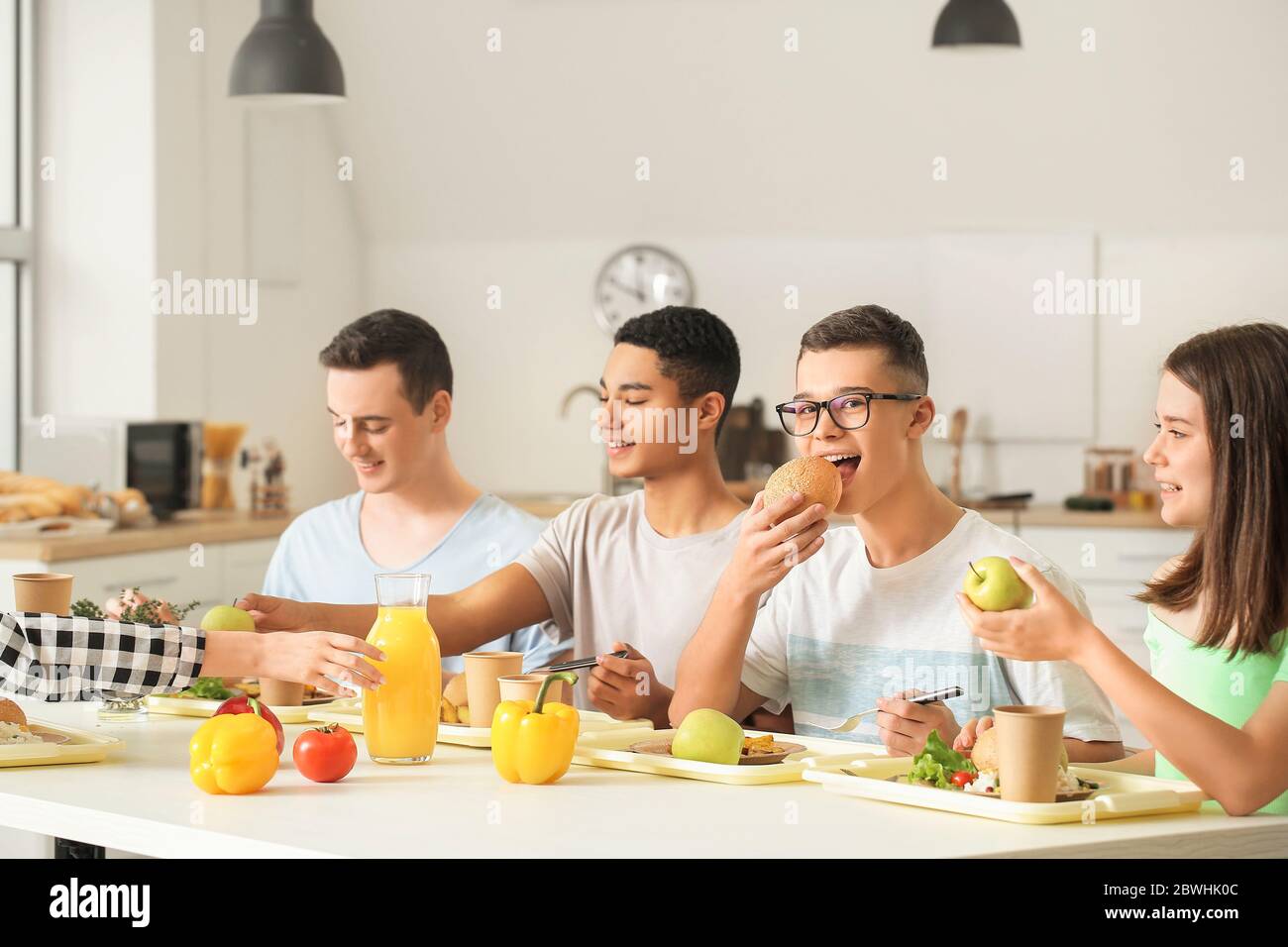 African american teen girl vegetables hi-res stock photography and ...