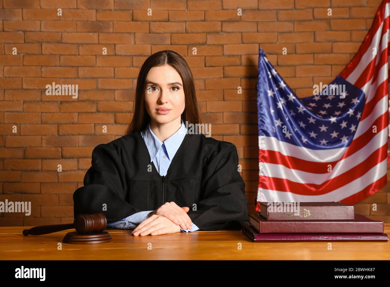 Female judge courtroom hi-res stock photography and images - Alamy