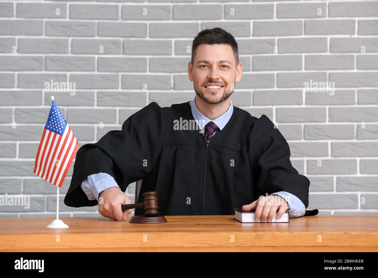 Male judge table in hi-res stock photography and images - Alamy