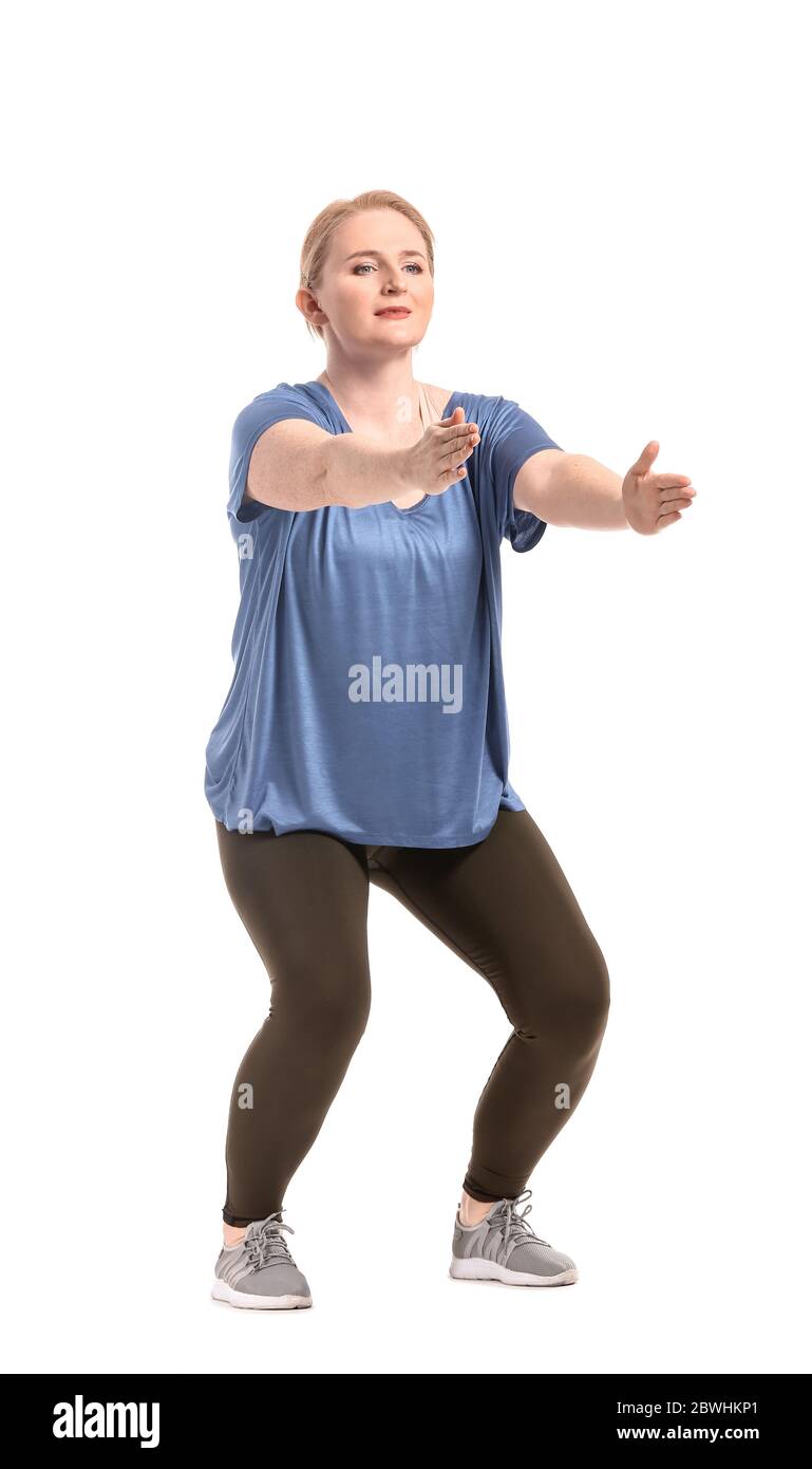 Overweight training Cut Out Stock Images & Pictures - Alamy