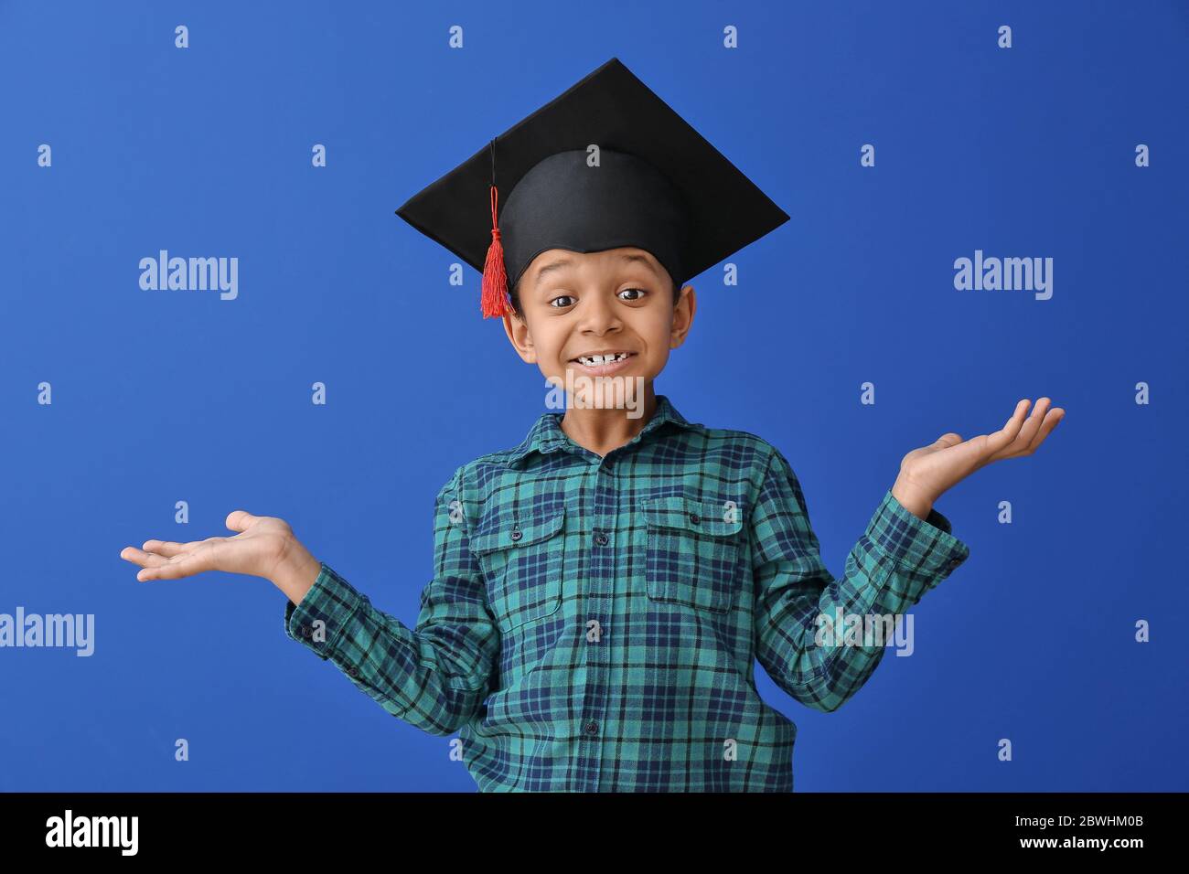 Child graduation african american hi-res stock photography and images ...
