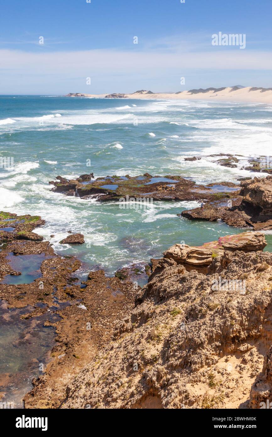 The coastal landscape at Bushmans River Mouth in the Eastern Cape of ...