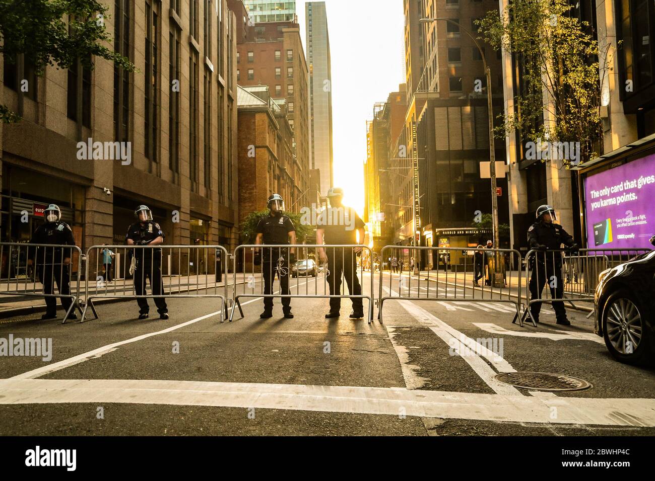 June 1, 2020, New York, NY, USA: An early evening protest after the ...